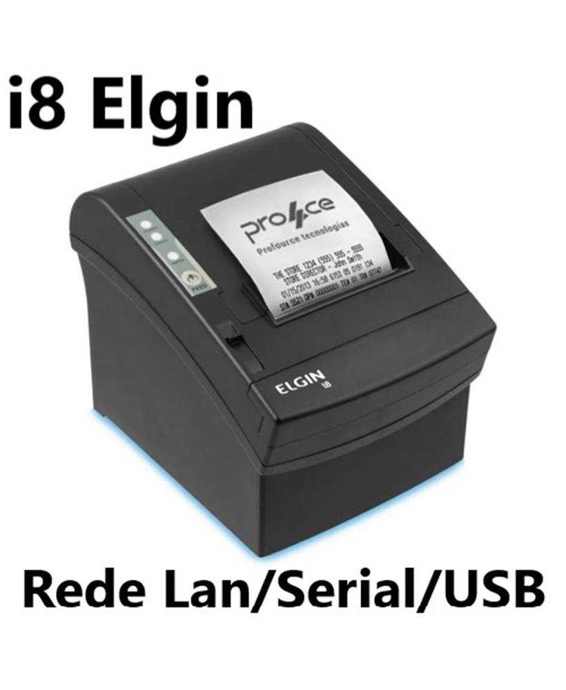 IMPRESSORA TERMICA NAO FISCAL i8 USB SERIAL ELGIN | LOJA FOXSOFT